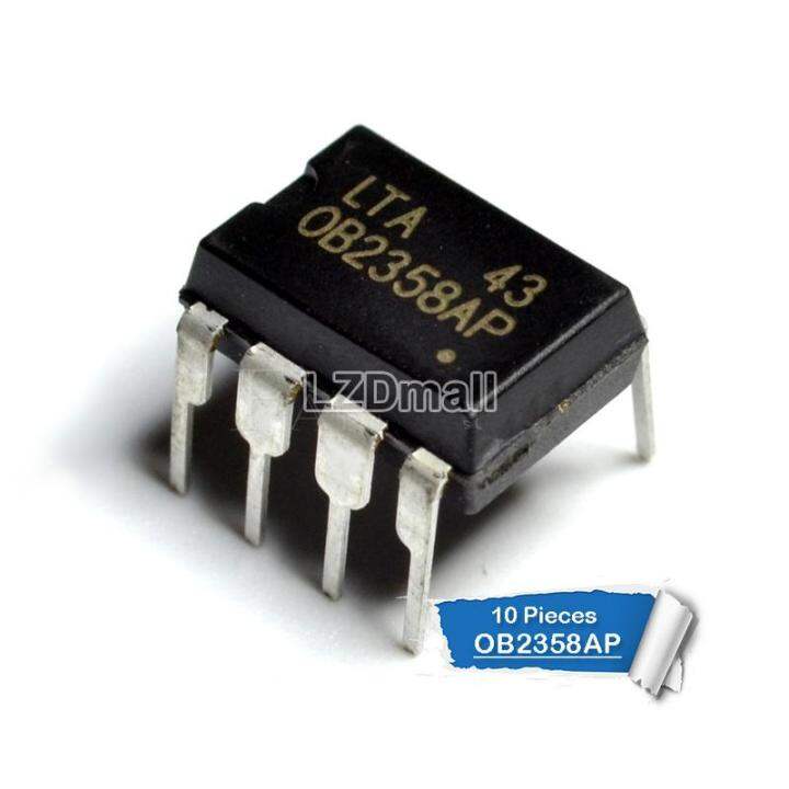 10ชิ้น OB2358AP DIP-8 OB2358A 0B2358AP OB 2358 AP DIP8โหมดปัจจุบัน PWM ...