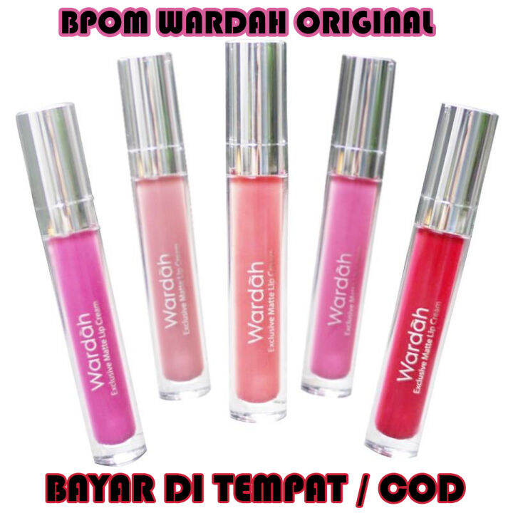 PREMIUM Exclusive Wardah Exclusive Matte Lip Cream 01 - 18 ORIGINAL ...