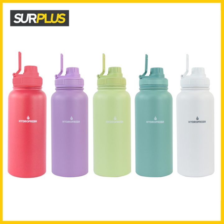 Surplus Hydrofresh Stainless Steel Tumbler with Sporty Handle 1L ...