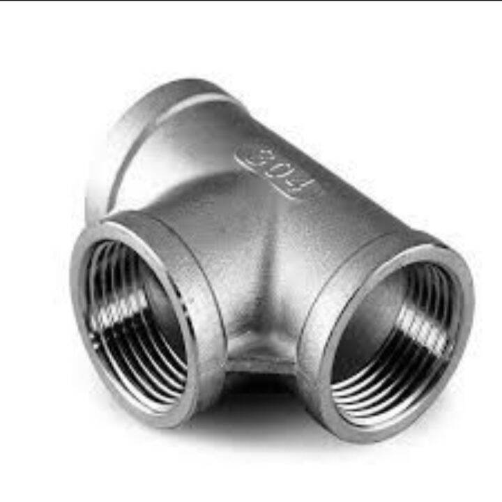 Stainless Steel SUS304 TEE Pipe Fitting ( 1/2 INCH , 3/4 INCH , 1 INCH ) | Lazada