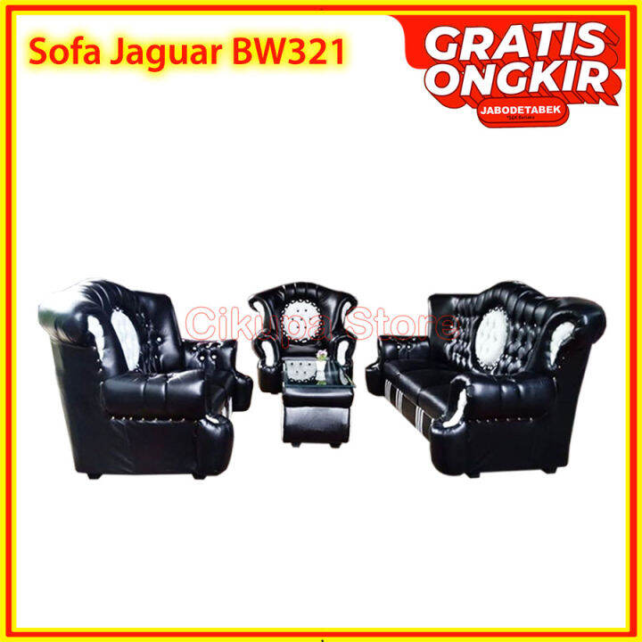 SOFA JAGUAR BW321 SUPER MEWAH + MEJA BERGARANSI (Sofa Ruang Tamu ...