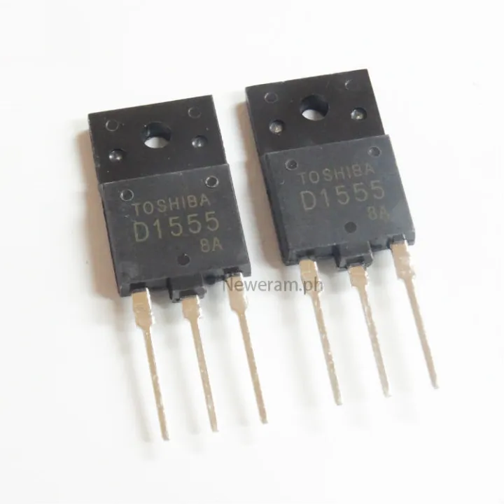 10pcs/batch 2SD1555 TO-3PF 5A / 1500V D1555 original NPN power ...