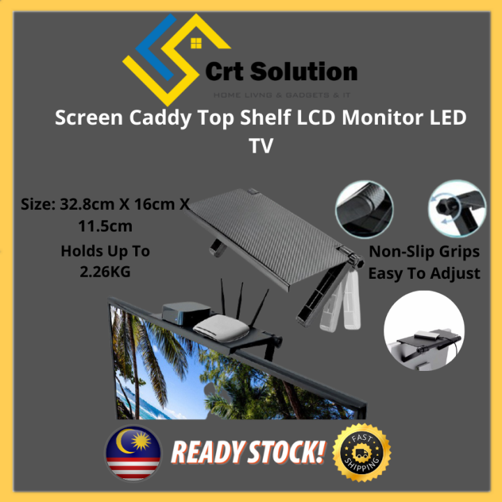 Screen Caddy Screen Top Shelf LCD Monitor Shelf LED TV Shelves Rack ...