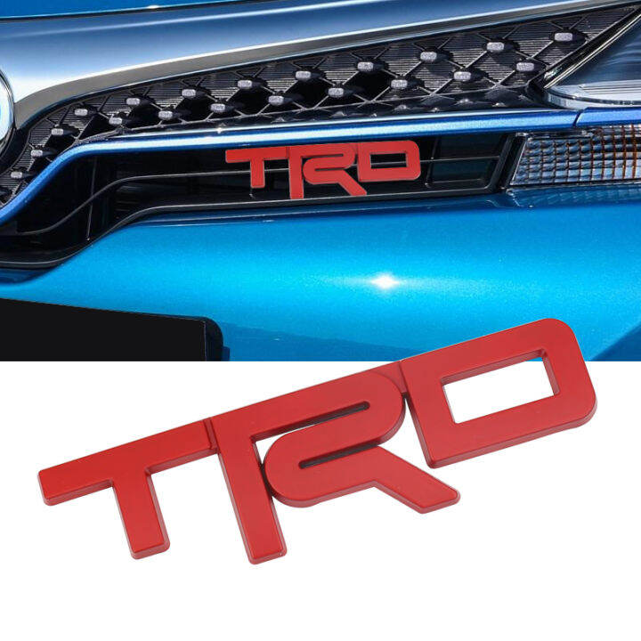 3D Metal TRD Stickers Front Grille Emblem Badge For Toyota Hilux Revo ...