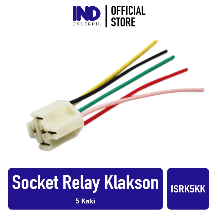 Socket-Soket-Adaptor Relay-Riley-Rilei Klakson-Kelakson 5 Kaki-Kabel ...