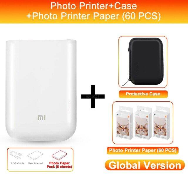 7 Xiaomi Mijia Portable Mini Printer Pocket Photo ZINK Thermal Color ...