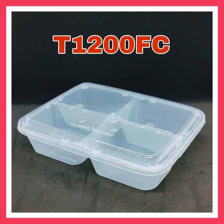 TAGE T1200FC 4 Compartment Lunch Box Dome LID / Tapau / Disposable ...
