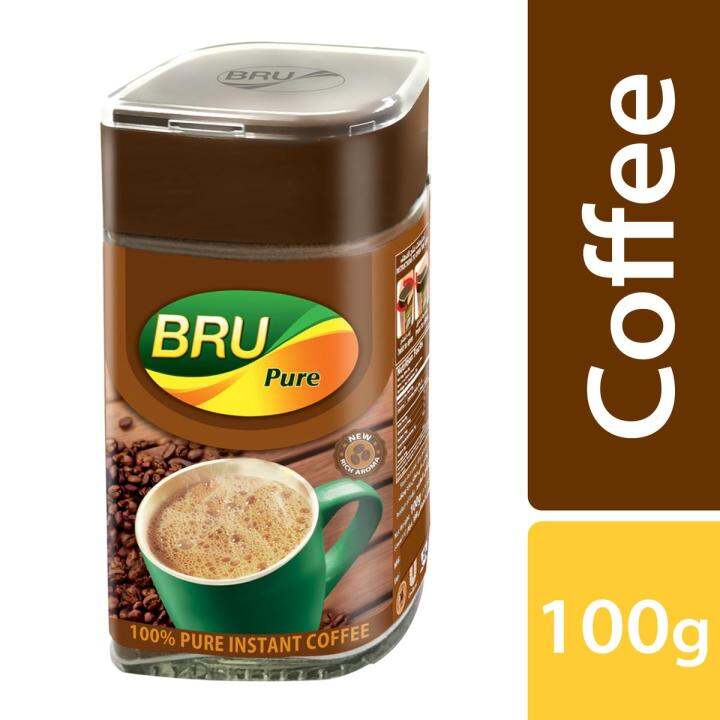 BRU PURE INSTANT COFEE (GLASS JAR)100G | Lazada