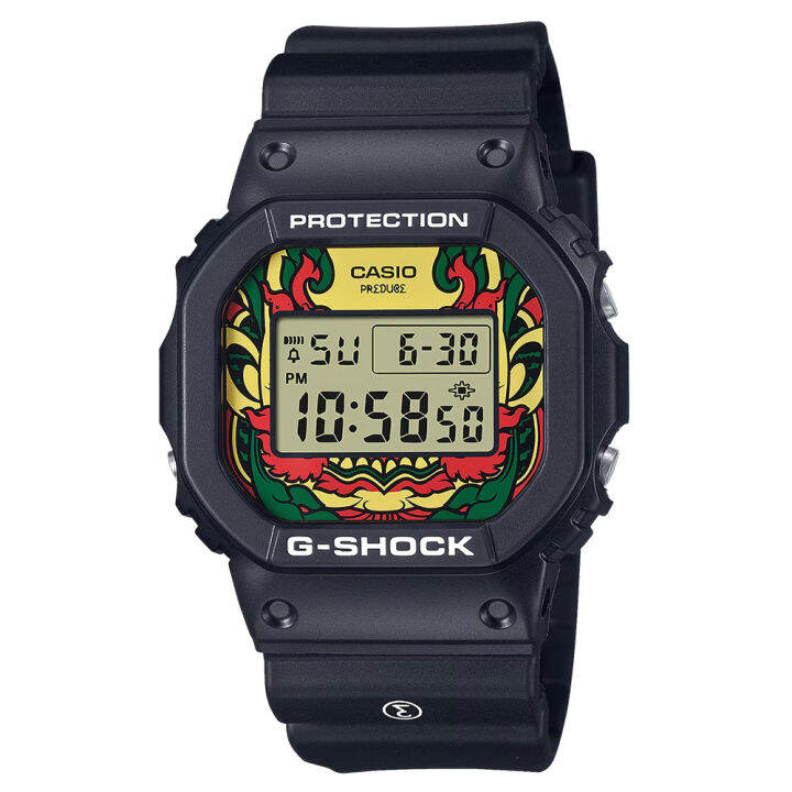 Casio G Shock นาฬิกาข้อมือผู้ชาย สายเรซิ่น รุ่น Dw 5600 Dw 5600pre22 Dw