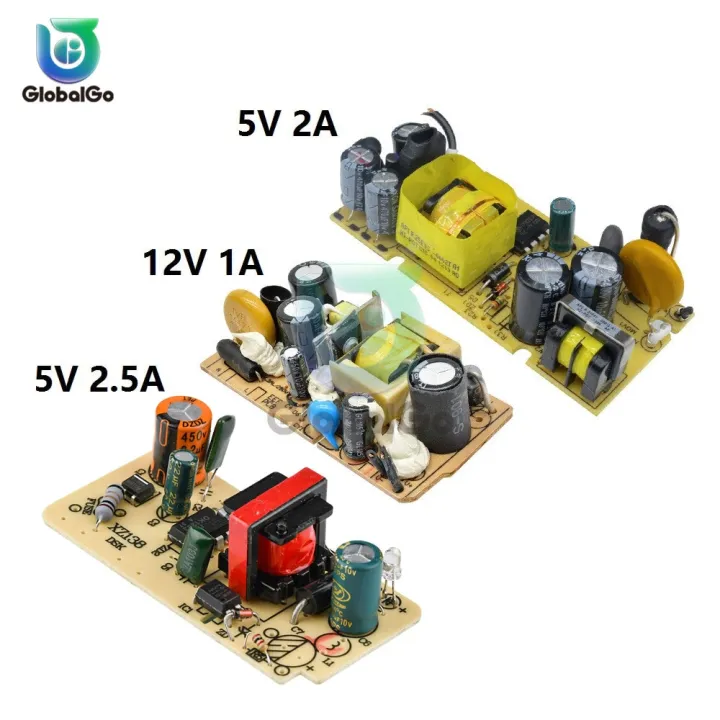 5pcs/Lot AC-DC 12V 1A 5V 2A 2.5A Switching Power Supply Module Bare ...