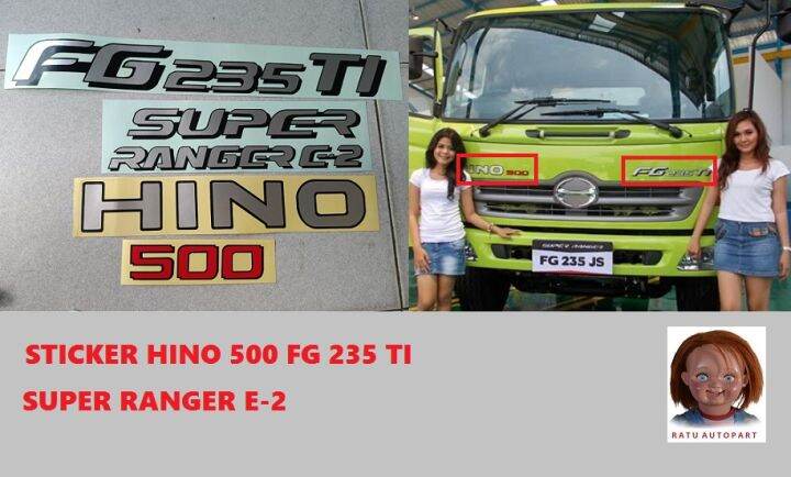 Sticker Truck Hino 500 FG 235 TI 260 FM260 Jumbo Ranger E-2 | Lazada ...