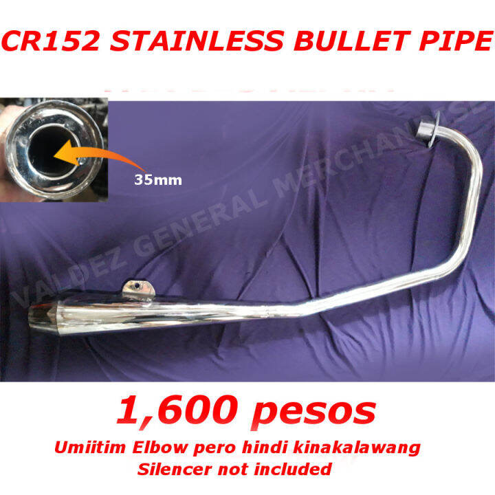 CR 152 Full System Open Muffler Stainless Bullet Style, CR152 | Lazada PH