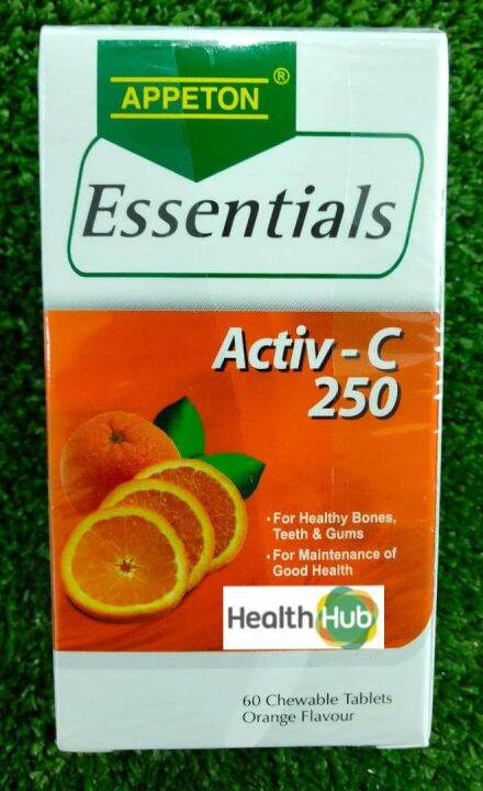 APPETON ESSENTIALS VITAMIN C 250MG (ORANGE/B.CURRANT) 60'S CHEWABLES ...
