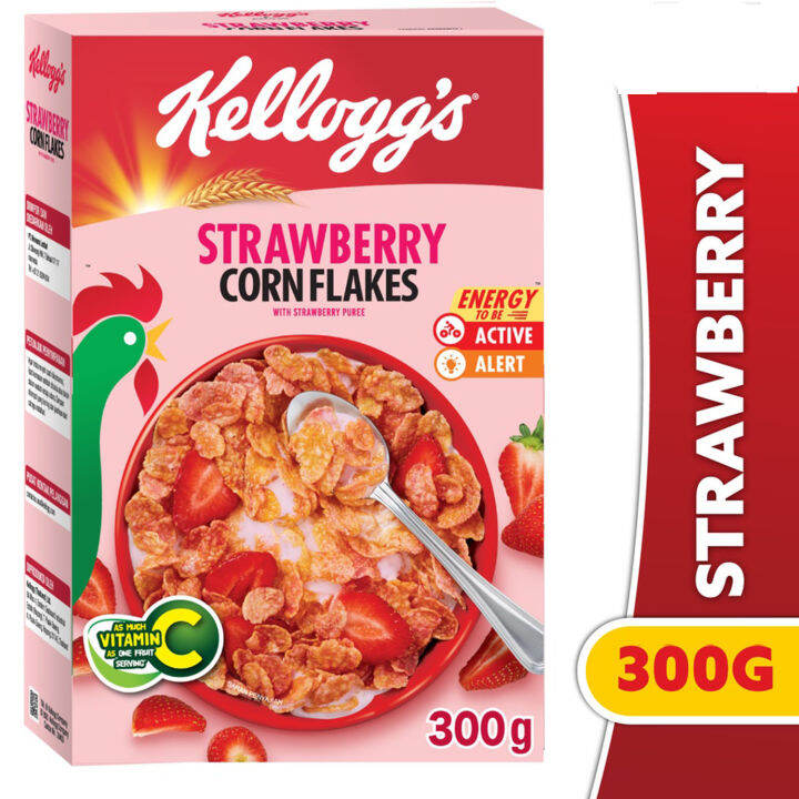Kellogg's Real Strawberry Corn Flakes 300g | Lazada PH