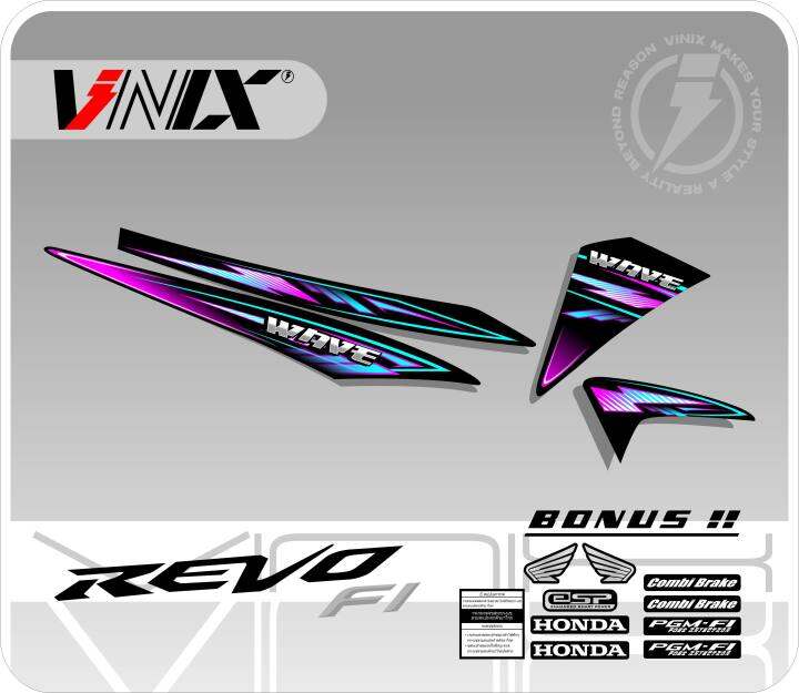 STRIPING REVO FIT SIMPLE/ FI / B12 / STIKER REVO FIT / STICKER REVO FIT ...