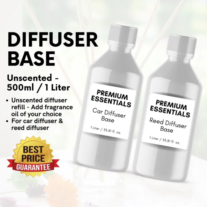 Xiang's heart Diffuser Base (500ml / 1 Liter) - Car Diffuser Reed Diffuser Premix Diffuser Base ...