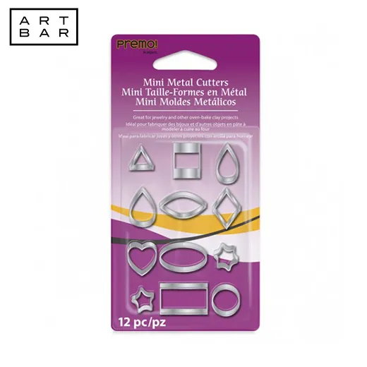 Sculpey Clay Tools AMMC Premo Basic Shapes 12 pc Mini Metal Cutters - Art Bar PH | Lazada PH