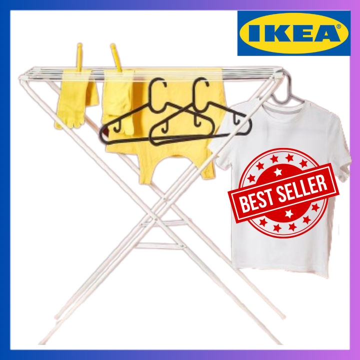 ราวตากผ้า พับเก็บได้ แยลล์ อิเกีย Drying Rack JALL IKEA | Lazada.co.th