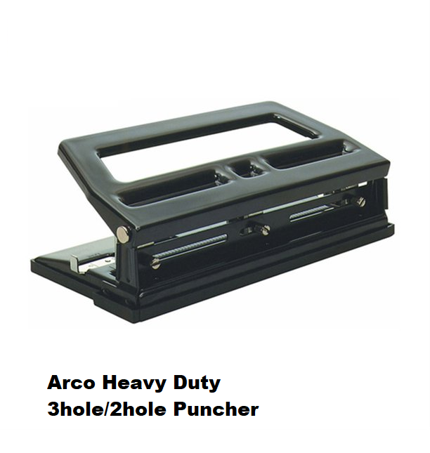 ARCO Heavy Duty Paper Puncher, 3 hole / 2 hole Adjustable | Lazada PH