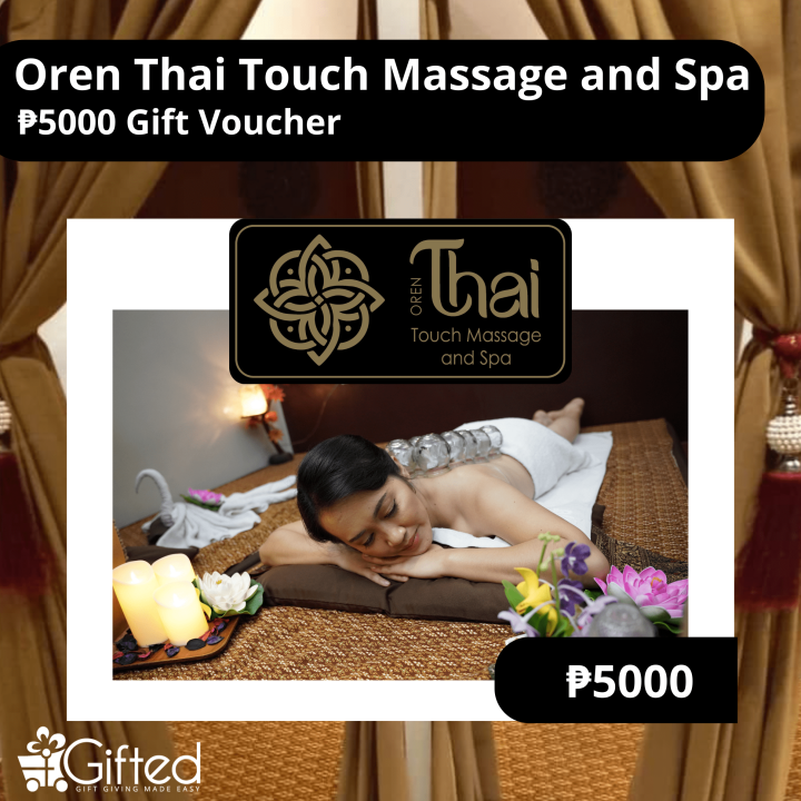 Oren Thai Touch Massage and Spa PHP 5000 Gift Voucher | Lazada PH