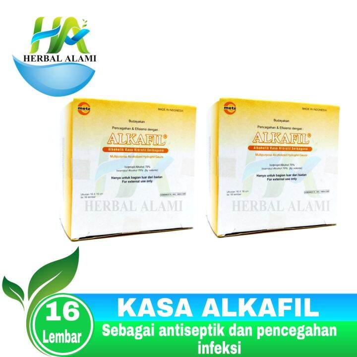 ALKAFIL Kasa Alkohol Hidrofil - Kasa Tali Pusar Bayi PerBOX | Lazada ...