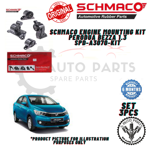 PERODUA BEZZA 1.3 (AUTO) SCHMACO ENGINE MOUNTING (SET) | Lazada