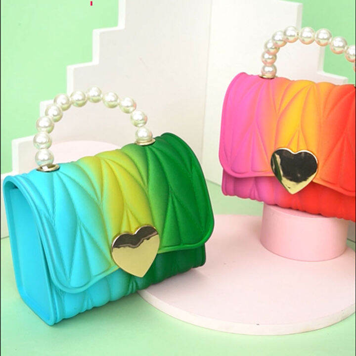 TAS MINI PEARL | Tas pelangi | TAS JELLY MINI MUTIARA | Lazada Indonesia