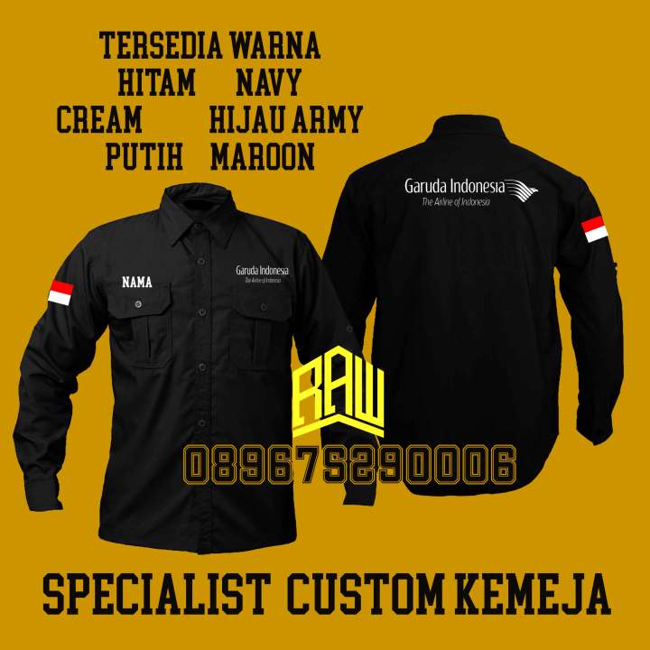 KEMEJA SERAGAM GARUDA INDONESIA 01 | Lazada Indonesia