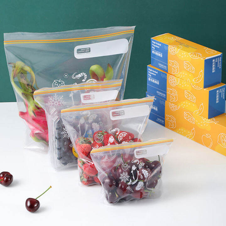 Pull-type transparent fresh-keeping bag sealed fruit and vegetable ...
