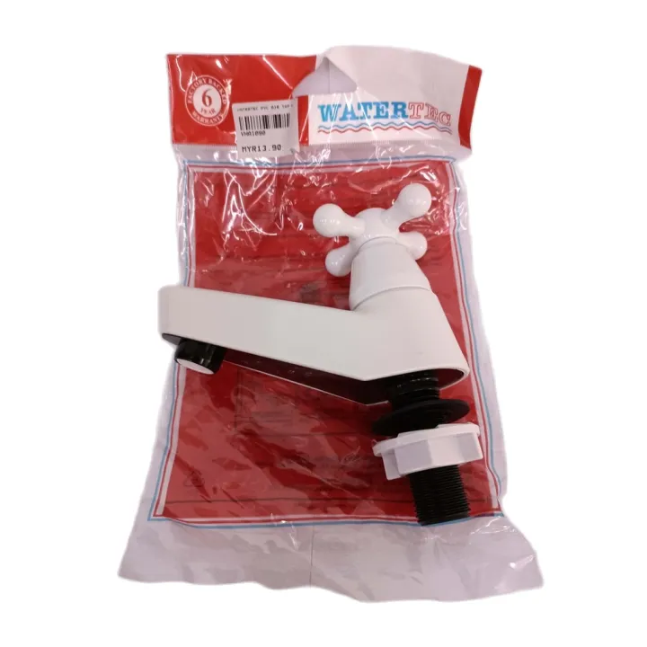 WaterTec PVC basin tap plastic tap heavy duty fit 15mm socket ...