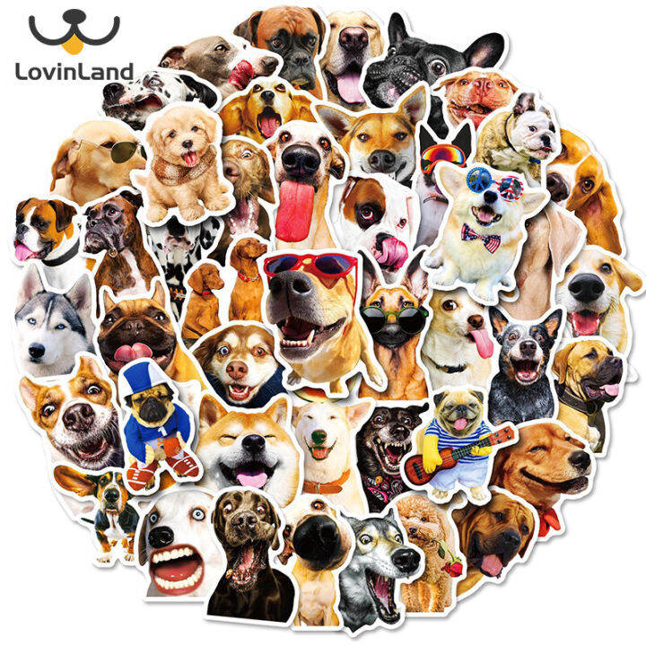 Realistic Dog Stickers Animal Cute Collection Shiba Inu Cute Decorative ...