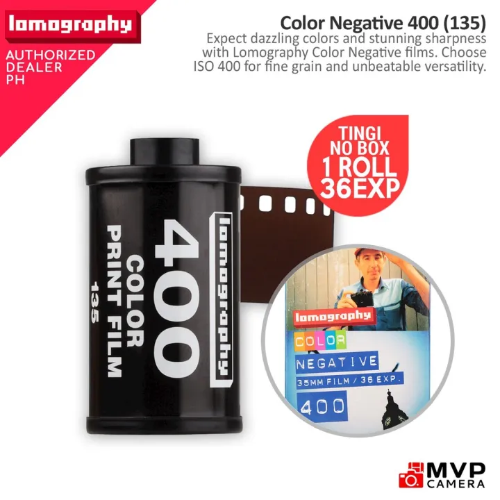 ☸LOMOGRAPHY Color Negative Film 400 ISO 35mm 135 Film (1 Roll TINGI ...
