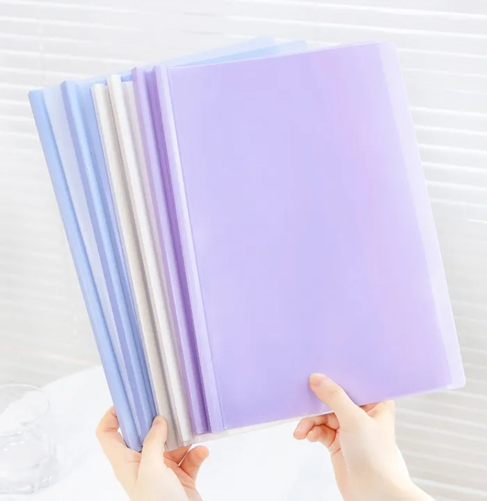 【AN FIRE】 10PCS Morandi Solid Color A4 Pull Rod Strong Clip Office Data ...