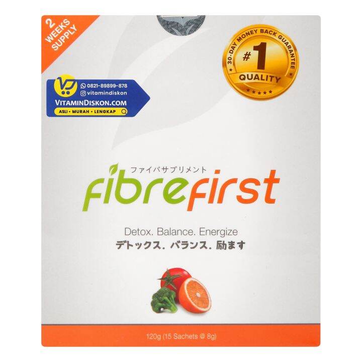 Fibre First 1 box isi 15 Sachet Original | Lazada Indonesia