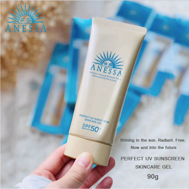 🔥SALE🔥 Anessa Perfect UV Sunscreen Skincare Gel N SPF50+/PA++++ 90g เจล ครีมกันแดด กันแดด ซัน ...