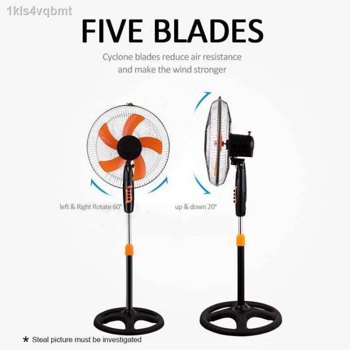 【Preferred】 2022 Ultra Strong Floor Stand Fan 16 Inch 5 blades 3 Speed Mode - SAYWPH | Lazada PH