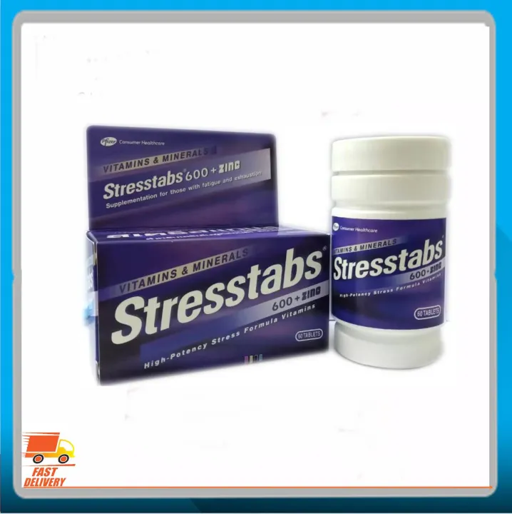 Stresstabs 600+Zinc 60 เม็ด (1 กล่อง) Stresstabs 600+Zinc สินค้าใหม่ ...