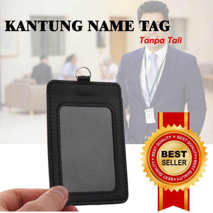 Kantung Badge Holder Name Tag Kartu ID Debit Credit Card Vertical ...