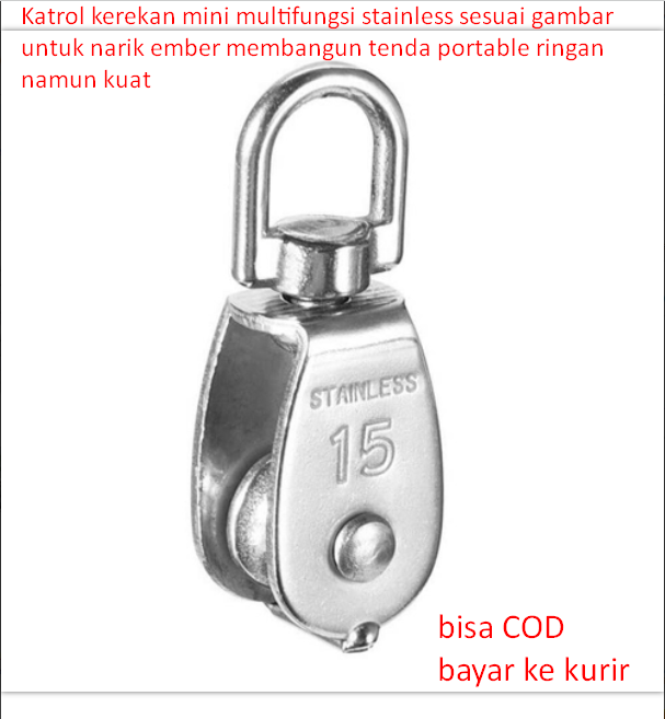 Katrol kerekan mini multifungsi stainless sesuai gambar untuk narik ...