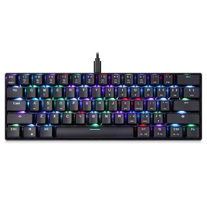 MOTOSPEED CK61 CK62 Russian English Mechanical Keyboard RGB Backlight ...