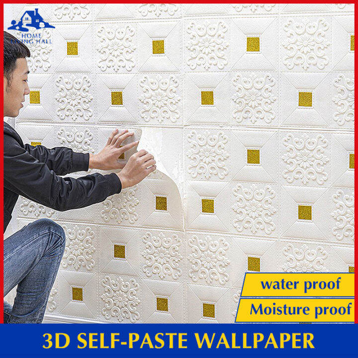 3d wall paper foam wood design 3d wall paper foam sticker wood design ...