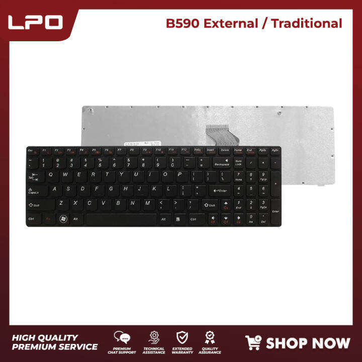 LPO Laptop Keyboard B590 Compatible with Lenovo B580A V570 B570 B570G | Lazada PH