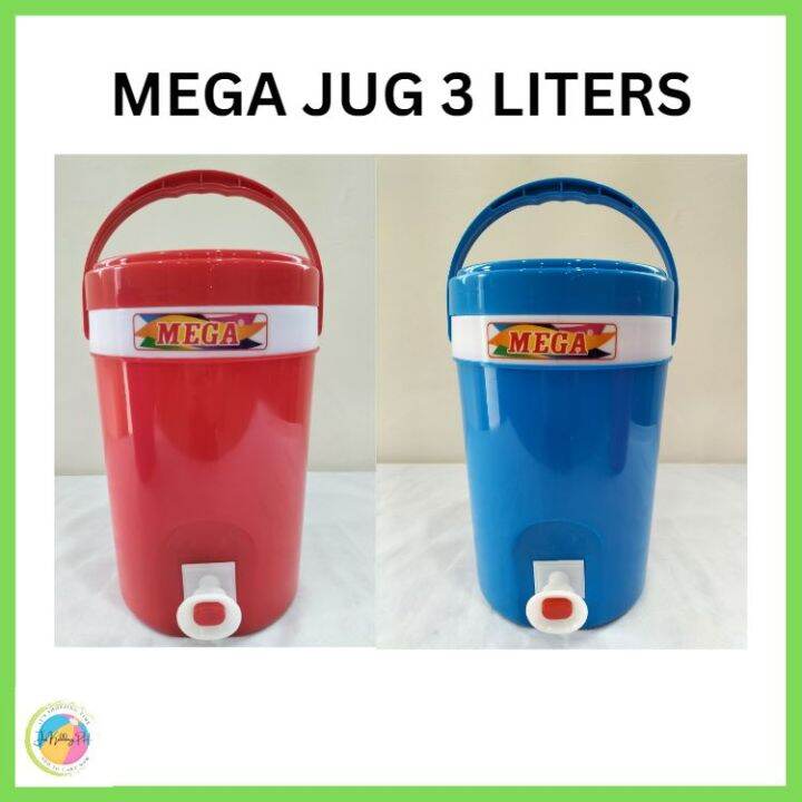 MEGA JUG 3 LITERS/WATER COOLER CONTAINER/WATER DISPENSER/INSULATED ...