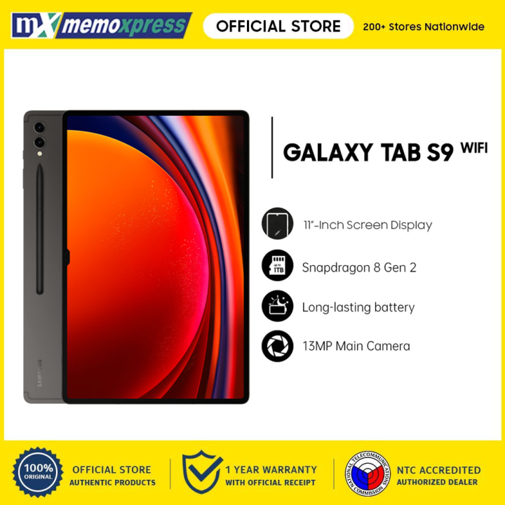 Samsung Galaxy Tab S9 Wifi 12GB RAM – 256GB ROM - Memoxpress | Lazada PH