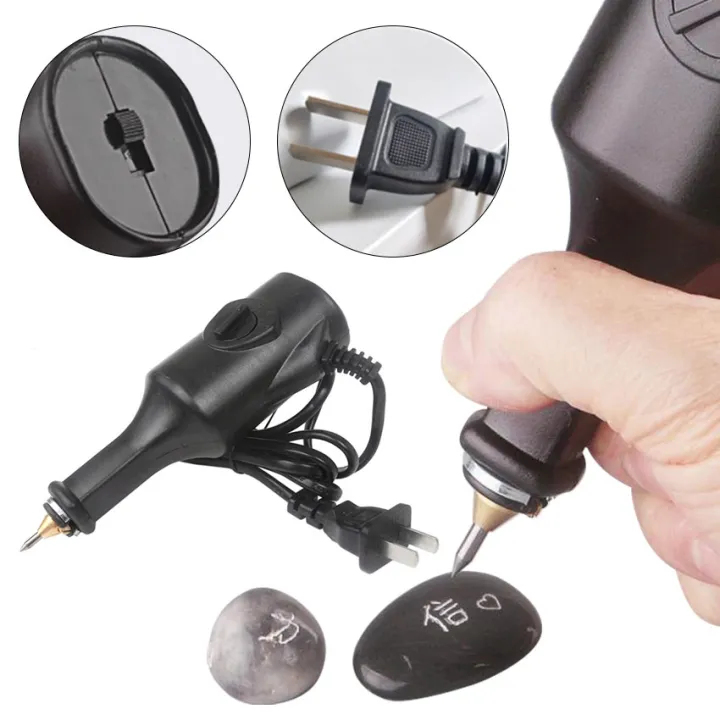 220V Variable Speed Electric Engraver Electric Engraving Carving Pen ...