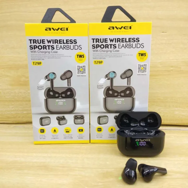 💥 NEW ARRIVEL 💥 AWEI T29P TRUE WIRELESS SPORTS TWS EARBUDS WITH DIGITAL ...