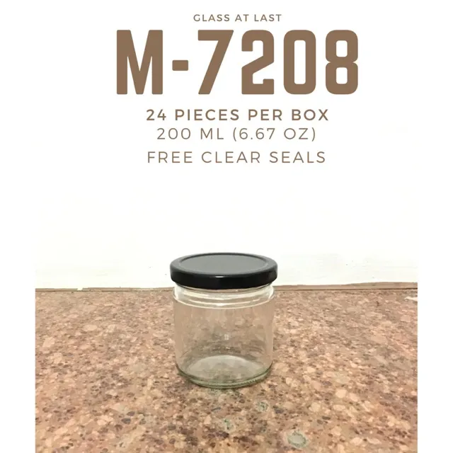 ohh- M-7208 200 mL Glass jar with free seals (24 pieces | Lazada PH
