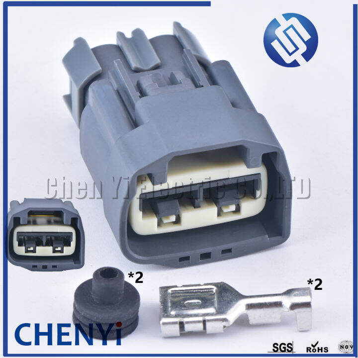 1 set 2 Pin（female）9.5mm Auto waterproof connector Steering gear ...