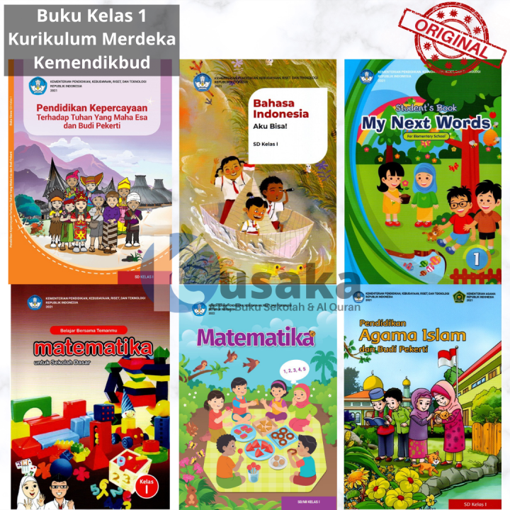 Buku Paket SD Kelas 1 Kurikulum Merdeka Pelajaran Sekolah Revisi Terbaru | Lazada Indonesia