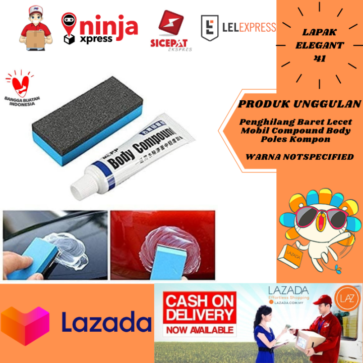 Penghilang Baret Lecet Mobil Compound Body Poles Kompon | Lazada Indonesia